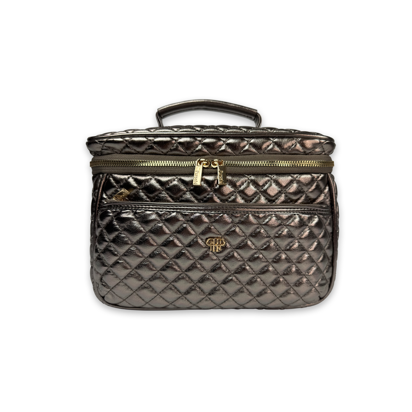 Classic Train Case - Travel Makeup & Toiletry Case - Bronze – PurseN